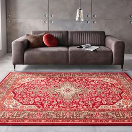 Teppich Hanse Home, B:160cm H:9mm L:230cm, rot, Polypropylen (PP), Wohnzimmer, Teppiche, "Skazar Isfahan", Kurzflor, Orient, L&auml;ufer, Vintage,