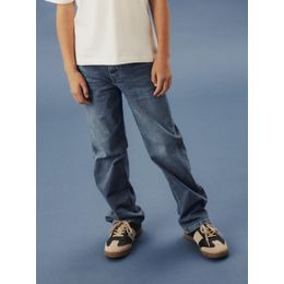 name it Jungen Straight-Jeans "NKMRYAN STRAIGHT JEANS 8808-DT TB", blau, Gr. 146, Abriebeffekte, Denim/Jeans, Obermaterial: 78% Baumwolle, 21%