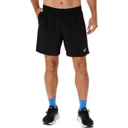 asics Herren Laufshorts "asics CORE 7IN SHORT", schwarz, Gr. XXXL, Obermaterial: 100% Polyester, Hosen