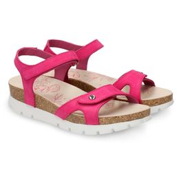 Panama Jack Damen Sandale "Sulia", Gr. 38, pink, Nubukleder, Schuhe, Sommerschuh, Sandalette, Urlaubschuh mit Klettverschlüssen