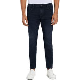 Tom Tailor Herren 5-Pocket-Jeans "Josh", blau, Gr. 34, unifarben, Denim/Jeans, Obermaterial: 70% Baumwolle, 28% Polyester, 2% Elasthan, Jeans, in