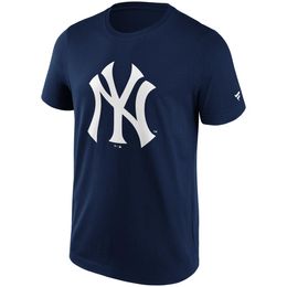 Fanatics Damen T-Shirt "Fanatics T-Shirt New York Yankees Primary Logo Graphic", blau, Gr. M, 100% Baumwolle, Shirts
