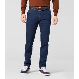 MEYER Herren Chinos "Oslo", blau, Gr. 48, unifarben, 62% Baumwolle;18% Lyocell;18% Polyester;2% Elasthan, Hosen, Spezial-Dehnbund