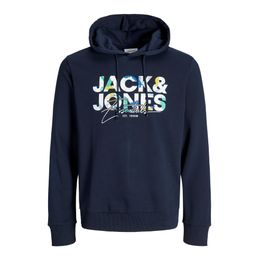 Jack & Jones JACK & JONES Sweatshirt 'JJGeplas' male size XS Blue / Night blue / Mint / White