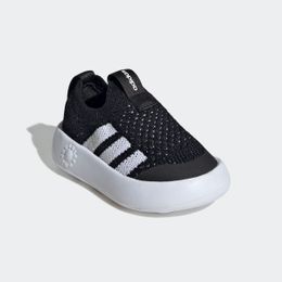Kinder Slip-On Sneaker "BUBBLECOMFY KIDS", adidas Sportswear, Gr. 25, schwarz-wei&szlig;, Textil, Schuhe, f&uuml;r Kinder