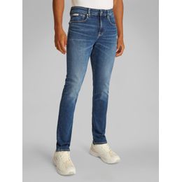 Herren Skinny-fit-Jeans "SKINNY", blau, Gr. 32, Calvin Klein Jeans, unifarben, Denim/Jeans, Obermaterial: 94% Baumwolle, 4% Elastomultiester, 2%