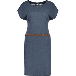 alife and kickin ALIFE & KICKIN Damen Blusenkleid "Damen ElliAK A", blau, Gr. XS, 65% Baumwolle, 35% Polyester, Kleider