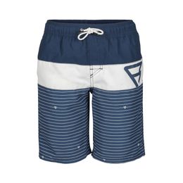 Brunotti Kinder Badeshorts, blau, Gr. 128, Obermaterial: 100% Polyester, Badehosen
