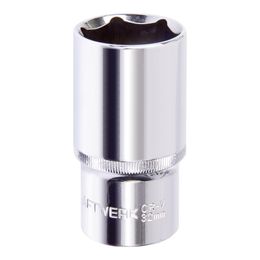 Kraftwerk Steckschl&uuml;ssel, 6 pt., 78 mm, 1/2", 32 mm (301320)