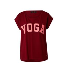 miss goodlife T-Shirt 'Yoga' Damen Gr&ouml;&szlig;e L rosa / bordeaux