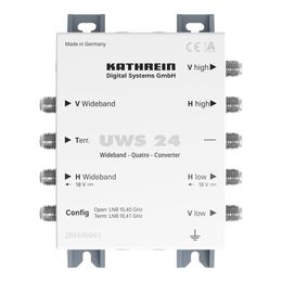 Kathrein UWS 24 Konverter aus Kunststoff/Metall mit Eingangsspannung AC230V und Ausgangsspannung DC24V für Antennenanlagen, 205500001)