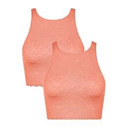 Sloggi Bustier ' ZERO Feel Bliss Crop Top ' Damen Gr&ouml;&szlig;e 90 apricot