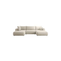 Selsey Wohnlandschaft mit Schlaffunktion Ovo beige Ma&szlig;e (cm): B: 375 H: 95 Sofas > Sofas nach Material > Stoffsofas &raquo; Sofa DE