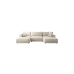 Selsey Wohnlandschaft mit Schlaffunktion Ovo beige Ma&szlig;e (cm): B: 375 H: 95 Sofas > Sofas nach Material > Stoffsofas &raquo; Sofa DE