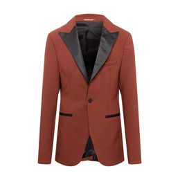 Burton Menswear London Sakko Herren Gr&ouml;&szlig;e 52 rostbraun / schwarz