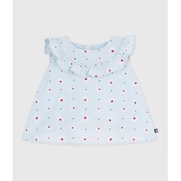 Petit Bateau Bluse M&auml;dchen Gr&ouml;&szlig;e 60 navy / hellblau / rot / wei&szlig;