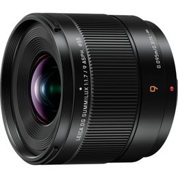 Panasonic Leica DG 9mm 1.7 (Micro Four Thirds, Micro Four Thirds), Objektiv, Schwarz