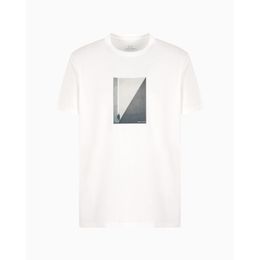 Armani Exchange, Herren, Shirts, T-Shirt, Weiss, (S)