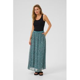 Kaffe Rock KAbella A-shape in Teal/Black/White Graphic | Gr.: 42