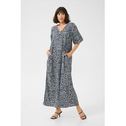 Kaffe Kleid KAruffalo A-shape in Blue / White Graphic Print | Gr.: 40