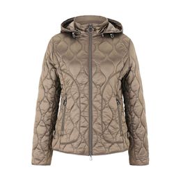 Betty Barclay Outdoorjacke mit abnehmbarer Kapuze in Taupe | Gr.: 46