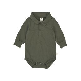 müsli Polo-Langarmbody in Deep green | Gr.: 62