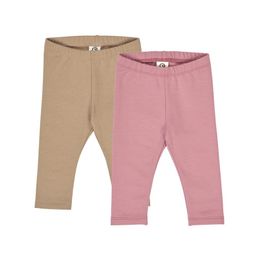 m&uuml;sli Babyleggings 2er-Pack in Nostalgia Rose/ Beige | Gr.: 80