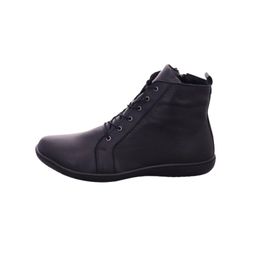 Esgano Damenschn&uuml;rrstiefel warm flach Da.-Stiefelette in Schwarz | Gr.: 37