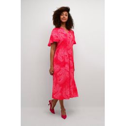 Culture Kleid CUpolly Relaxed fit in Red/Pink Paisley | Gr.: XL