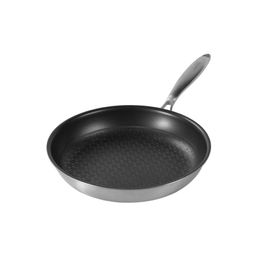 Stoneline Edelstahlpfanne Bratpfanne | ohne Deckel in Silber | Gr.: 20 cm