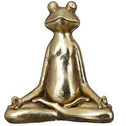 Gilde Tierfigur &raquo;Figur Frosch Yoga goldfarben H. 50, 5 cm&laquo; goldfarben
