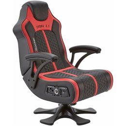 X ROCKER Gaming-Stuhl »Evora 2.1 Gaming & Entertainment Sessel« () schwarz/rot + schwarz Das Audiosystem kompatibel mit allen gängigen Konsolen wie...