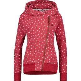alife and kickin ALIFE & KICKIN Kapuzensweatjacke »Damen SnakecharmerAK B« cranberry melange XS XS Außen cool, innen hot! Die Kapuzensweatjacke SnakecharmerAK Bvon...