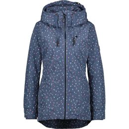 ALIFE & KICKIN Winterjacke »Damen LilouAK B« nightblue M M Kecke lange Damenwinterjacke LilouAK B von alife and kickin in Alloverprint Optik