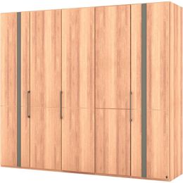 Musterring Dreht&uuml;renschrank &raquo;Sorrent, Kleiderschrank, teilmassiv Eiche&laquo; mit T&uuml;rd&auml;mpfern, in 5 Breiten & 2 H&ouml;hen, extra B&ouml;den, MADE IN GERMANY, T&uuml;ren in Eiche 