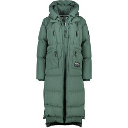 alife and kickin ALIFE & KICKIN Winterjacke »Damen RihannaAK A« mit Kapuze Langer, warmer Wintermantel mit großer Kapuze und Fleece Innenfutter sage leaf S S Super...