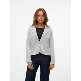 Véro Moda VERO MODA Jerseyblazer »VMEMMA LS BLAZER JRS NOOS« Einreiher Light Grey Melange 36 36 Modischer Kurzblazer von Vero Moda