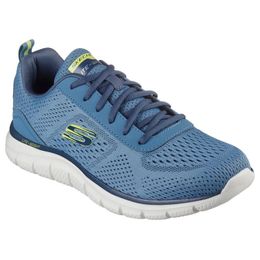 Skechers Schnürschuh »TRACK-LESHUR« Freizeitschuh, Trainingsschuh im Materialmix blau 40 40 Super leichte Skechers Sneaker in veganer Verarbeitung