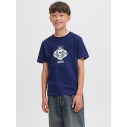 Jack & Jones Jack & Jones Junior Jungen T-Shirt &raquo;JORSKULL NATURE TEE SS CREW NECK SN JNR&laquo; blau 176