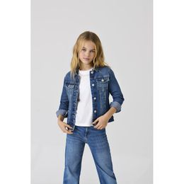 KIDS Only Jeansjacke »KONSARA« ohne Kapuze in klassischer, leicht verkürzter Form und cooler dunkler Waschung blue denim 158 158 KIDS Only...