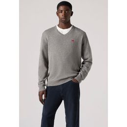 Levi's LEVI'S V-Ausschnitt-Pullover MID TONE GREY HEATHE M M Pullover von Levi's