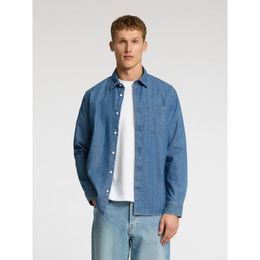 Selected Homme Langarmhemd »SLHREGCARLO DENIM LS SHIRT NOOS« Medium Blue Denim S - N-Gr N-Gr S Cooles Hemd von Selected Homme