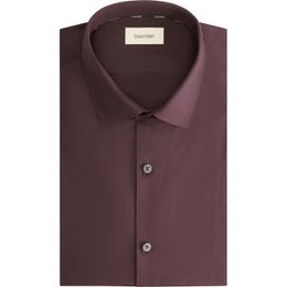 Calvin Klein Businesshemd »SLIM ESSENTIALS POPLIN STR SLD« Hemdkragen, slim fit BORDEAUX 43 - N-Gr N-Gr 43 Hemd von Calvin Klein