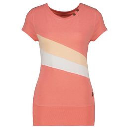 alife and kickin ALIFE & KICKIN Rundhalsshirt &raquo;Damen CleaAK A&laquo; ocean coral melange XS XS Perfektes Color-Streifen-Design - das Damen Sommershirt CleaAK A A von...