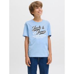 Jack & Jones JACK & JONES JUNIOR T-Shirt &raquo;JJELOGO TEE SS ONECK 2 COL AW25 NOOS JNR&laquo; Chambray Blue 152 152 T-Shirt von Jack & Jones Junior
