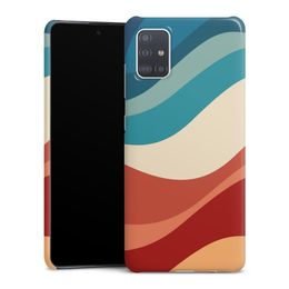 DeinDesign Galaxy A51 Handy Premium Case Smartphone Handyh&uuml;lle Schutzh&uuml;lle gl&auml;nzend Ombre Wave Colour Premium Case