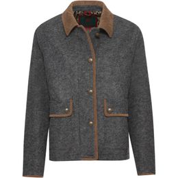 Reitmayer Jacke mit Cordkragen Grau (Gr&ouml;&szlig;e: 40)