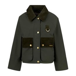 Barbour Kurzjacke Phoebe Olive/Brown (Größe: 16)