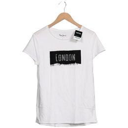 Pepe Jeans T-Shirt Damen Größe M Second Hand weiß