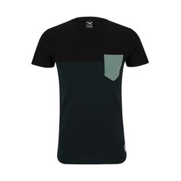 Iriedaily T-Shirt Herren Gr&ouml;&szlig;e XS petrol / pastellgr&uuml;n / schwarz